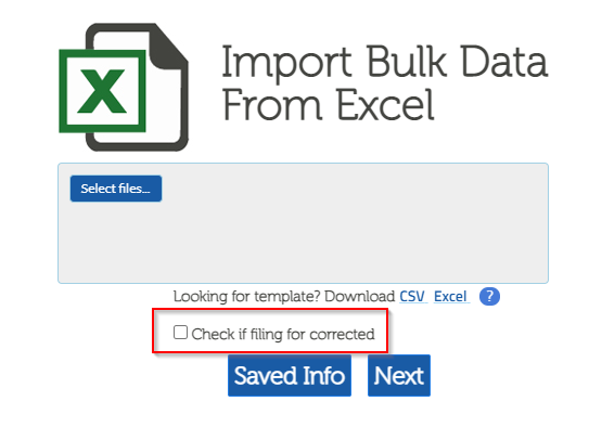 How do I import form data using Excel?