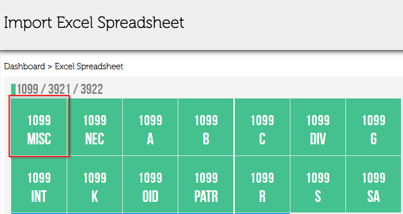 1099/Tax/1099MISC Excel/CSV Import Process