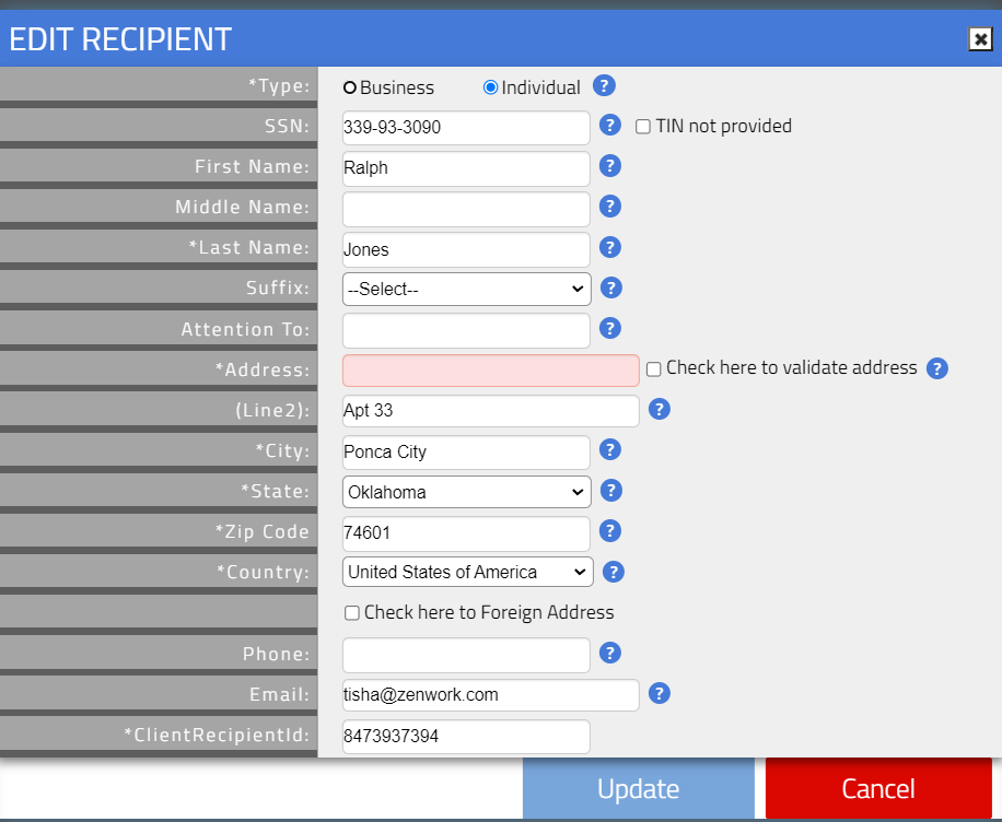 1099/Tax/1099MISC Excel/CSV Import Process