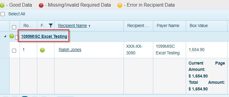 1099/Tax/1099MISC Excel/CSV Import Process