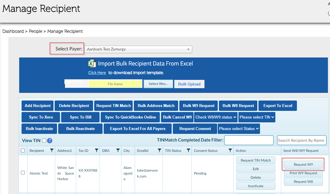 How can I solicit a W-9? How can I request a W-9?