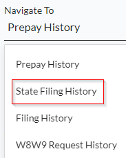 How does the history page work in the new user interface?