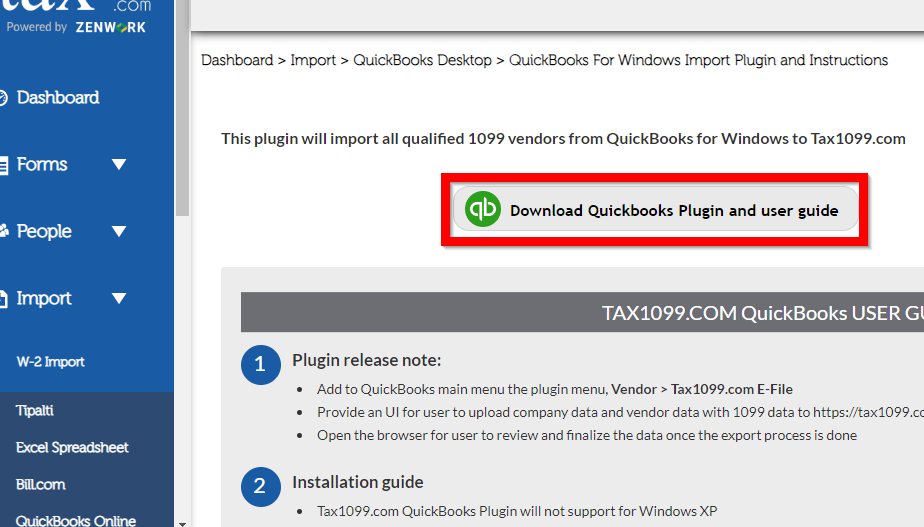 How can I install the QuickBooks Desktop Plugin?