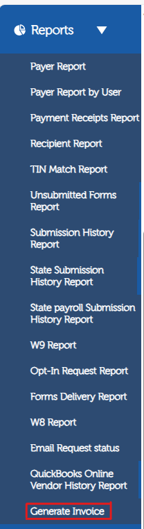 How do I generate the invoices for the submissions I've made? How do I generate the invoices for the submissions I've made?