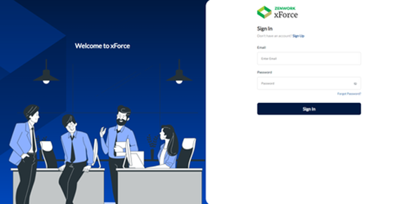 What is Zenwork xForce, and how do I sign up?