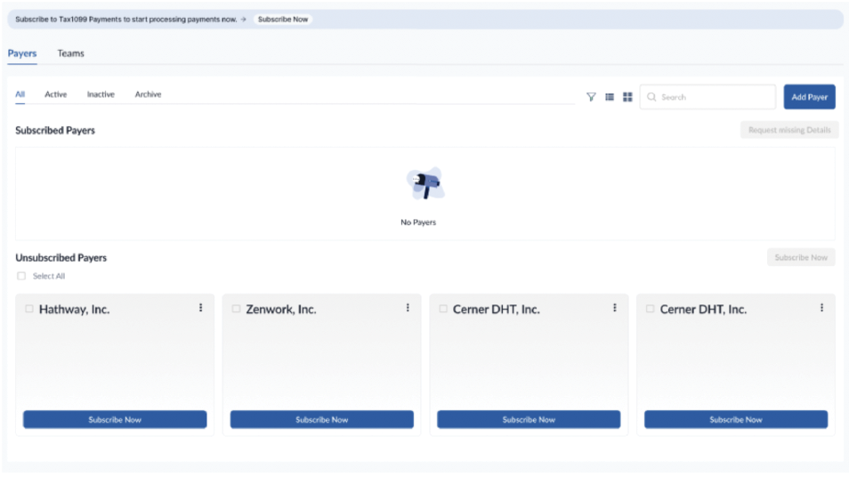 How does the All Payer Dashboard work in Zenwork Payments?