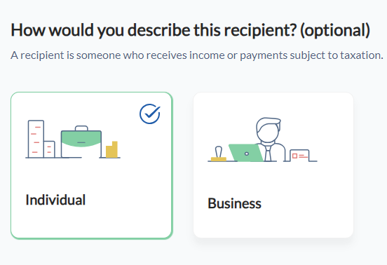What features exist in the Recipients menu, and how do I use them?