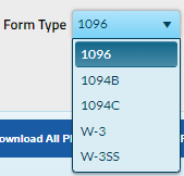 How do I generate Form 1096/1094B/1094C/W-3/W-3SS?