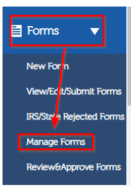 How can I use Tax1099.com to mail my submitted forms?