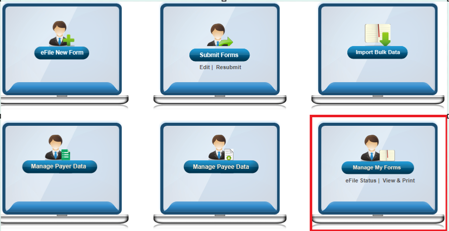 1099/online/Where do I find my Submitted Forms?